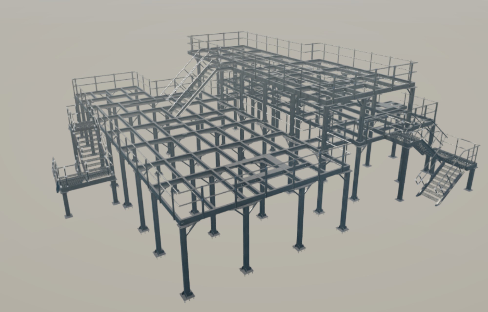 Granta Processors – Multi Level Mezzanine Plant Deck – Brooksby